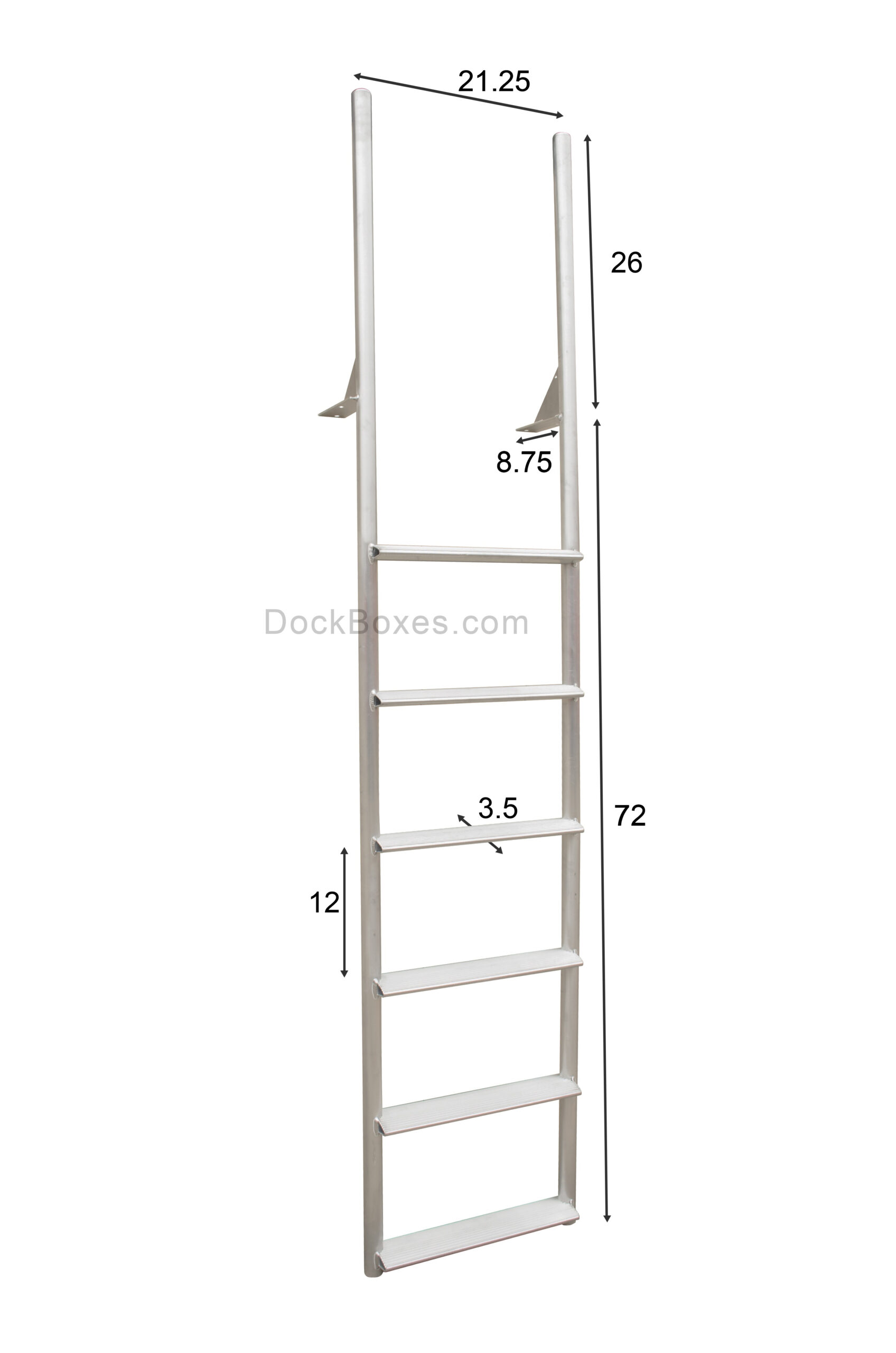 Buy 6 Step Finger Pier Straight Dock Ladder